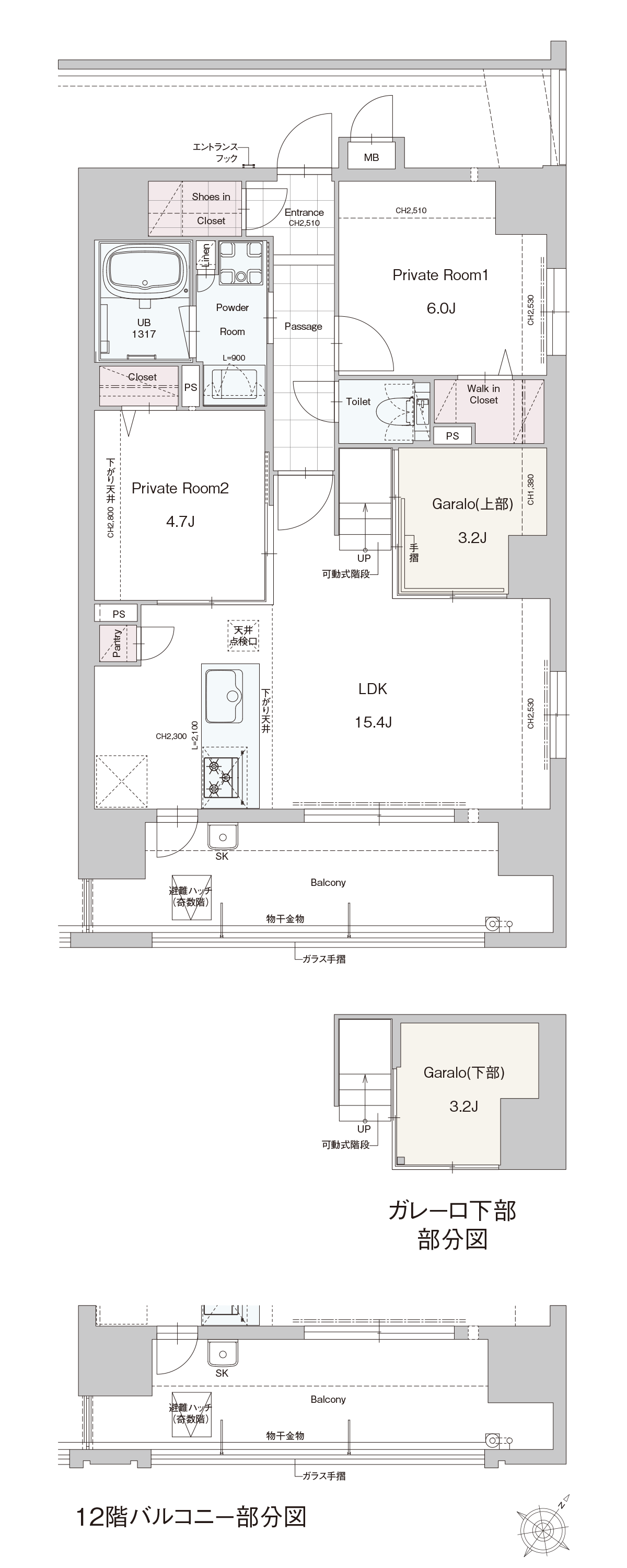 【公式】デュレジア 博多 アベニュー（仮称） - Bg type | 2LDK + G ｜福岡市博多区美野島の新築分譲マンション｜LANDIC（ランディック）