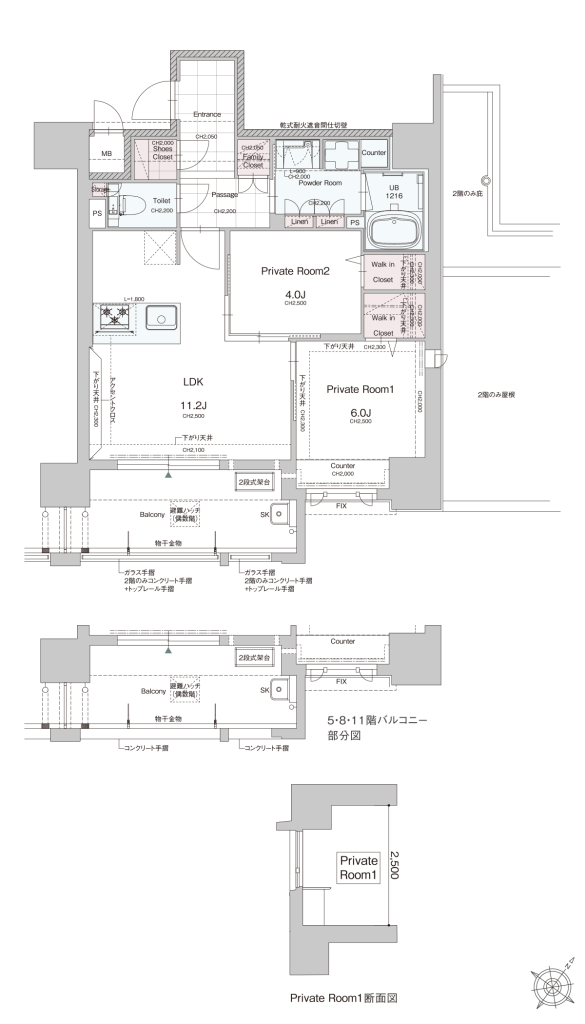 【公式】デュ・レジア平尾レジデンス - B type | 2LDK ｜福岡市中央区大宮の新築分譲マンション｜LANDIC（ランディック）